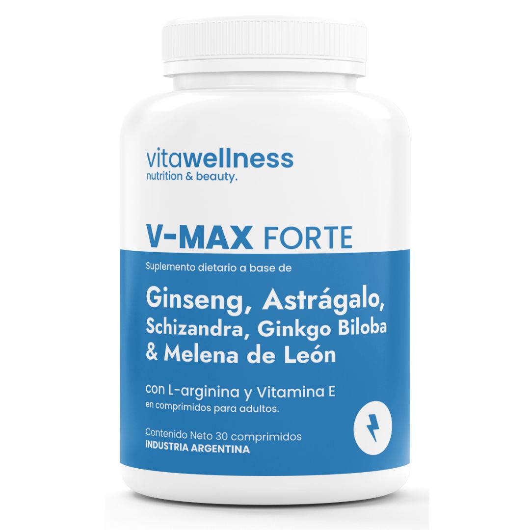 V MAX FORTE X 30 COMP | GINSENG, ASTRAGALO, SCHIZANDRA, GINKGO BILOBA ...